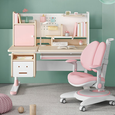 Desk with Hutch Pink Kids Desks You ll Love Wayfair Canada